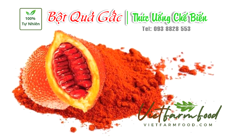 Bột Gấc (Gac Powder) VietFarmFood | Hotline 0938828553
